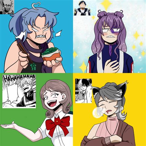 Mha Mirrored Expressions By Moosewaifu On Deviantart