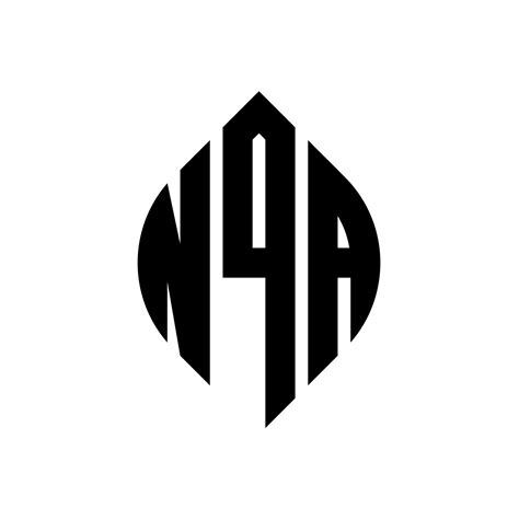 nqa circle letter logo design with circle and ellipse shape nqa