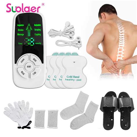 6 Modes Ems Electric Muscle Therapy Stimulator Tens Unit Machine Meridian Physiotherapy Pulse
