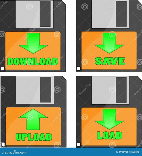 Save Load Stock Vector Illustration Of Download Sign 6935908