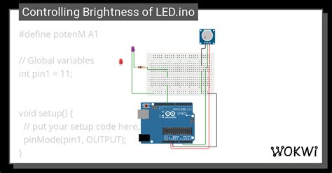 Controlling Brightness Of O Wokwi Esp32 Stm32 Arduino Simulator