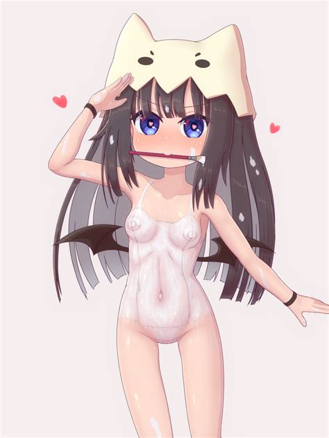 Rna0 Emil Chronicle Online Absurdres Highres 1girl Black Hair Black Wings Blue Eyes