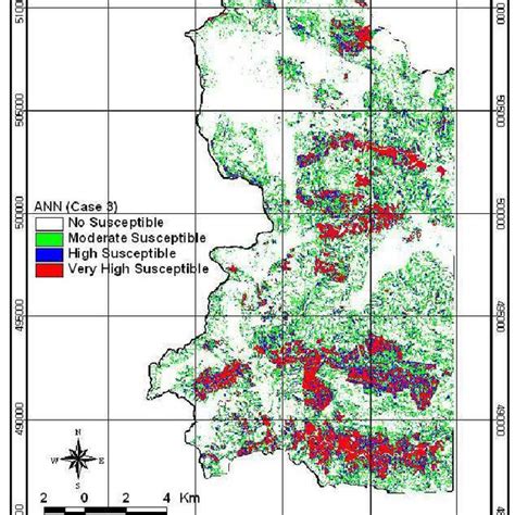 Landslide Susceptibility Map Using Case 3 Use Of Landslide Location As