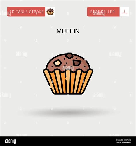 Muffin Simple Vector Icon Stock Vector Image And Art Alamy