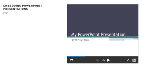 How To Embed Powerpoint Into A Wordpress Page Or Post Wp Dev Shed