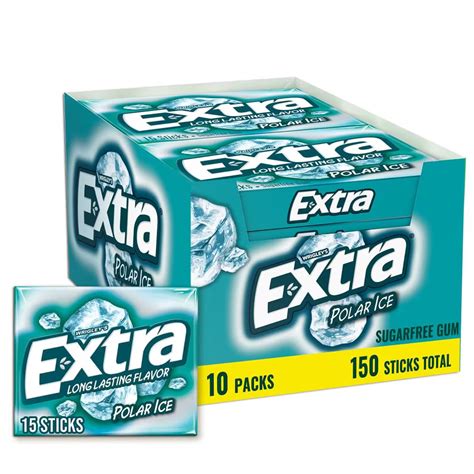 Wrigleys Extra Polar Ice Chewing Gum 15 Pieces 120 Pack Contarmarket