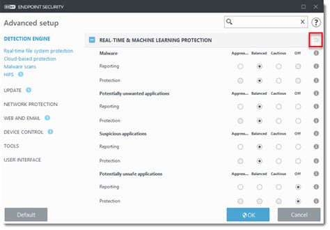 Kb7265 Restore Default Settings In Eset Endpoint Antivirus Or Eset Endpoint Security