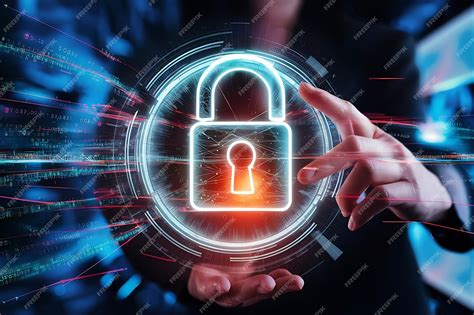 Premium Photo Data Protection Cyber Security And Shield Guard To