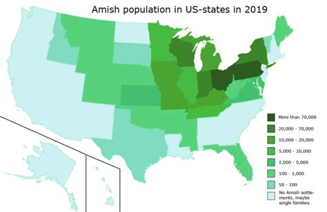 Amish Population Mapped Vivid Maps