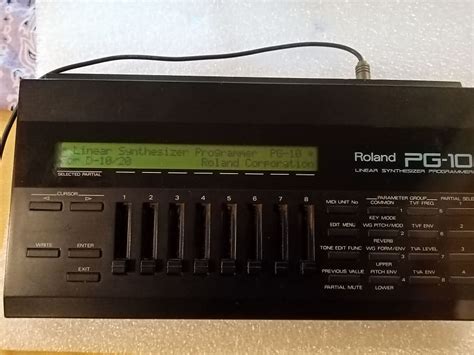 Roland Pg 10 Linear Synthesizer Programmer Reverb