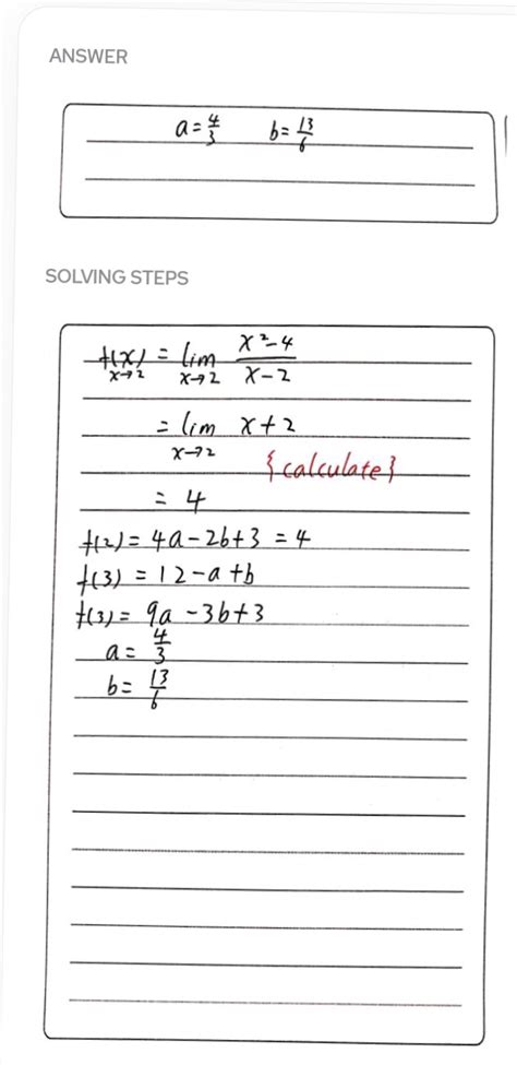 Solved Find The Values Of A And B That Make F Continuous Everywhere