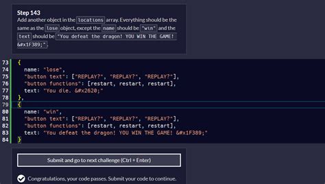 Learn Basic Javascript By Building A Role Playing Game Step 143
