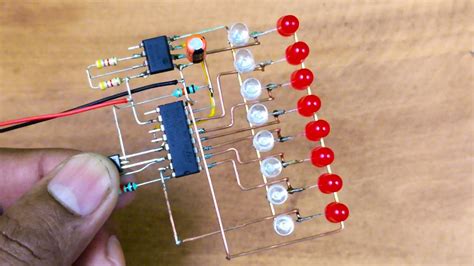 Amazing Led Chaser Circuit Led Chaser Using 555 And 74hc595 Icsaelectric Youtube
