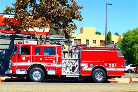 Camion De Pompiers Du Lafd De Los Angeles Los Angeles Californie