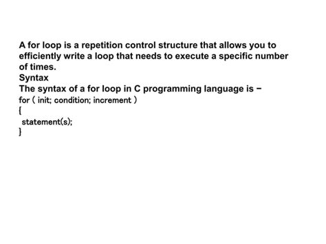 Control Structures In C Pptx Programming Languages Computing