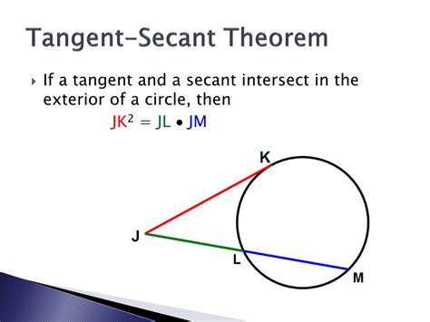 Ppt Secants Tangents And Angle Measures Special Segments In A