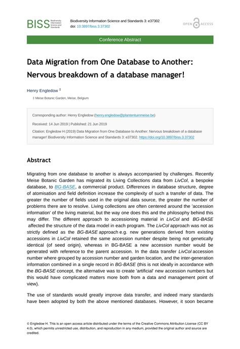 PDF Data Migration From One Database To Another Nervous Breakdown Of A Database Manager