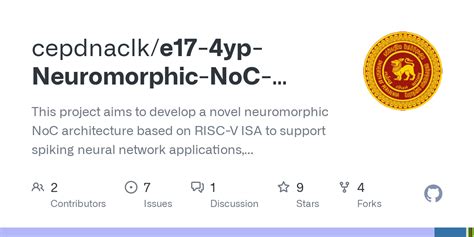 github cepdnaclk e17 4yp neuromorphic noc architecture for snns this