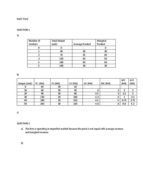 Exercise Microeconomics Pdf Profit Economics Monopoly