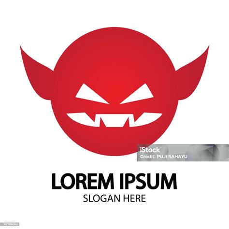 Devil Logo Vektoriconvorlage Stock Vektor Art Und Mehr Bilder Von
