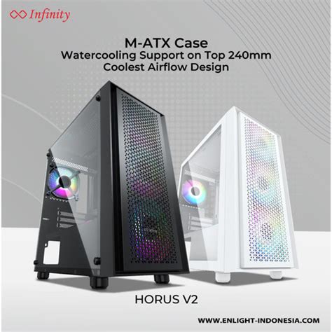Jual Casing Infinity Horus V Micro Atx Case Putih Jakarta Pusat Digital System Tokopedia