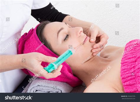 Cosmetic Botox Injection Female Face Lips Stock Photo 255507379 Shutterstock