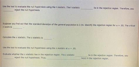 Solved You Comparing Hypothesis Testing With The Z And T Chegg
