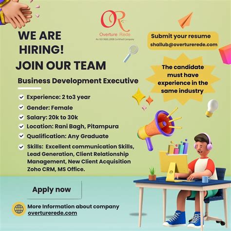 Hiring Business Development Executive Overture Rede Posted On The Topic Linkedin