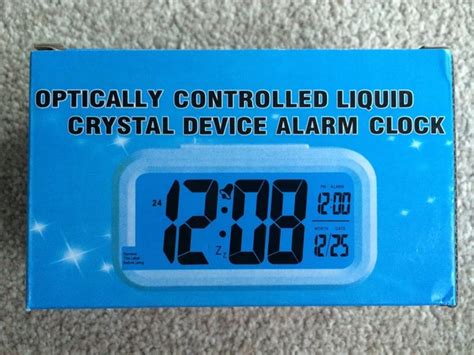 OPTICALLY CONTROLLED LIQUID Crystal Device Alarm Clock PicClick UK