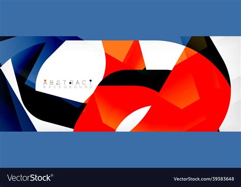 Geometric Abstract Background Multicolored Vector Image