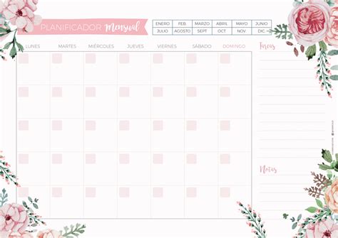 Planificador Mensual Pdf Imprimible Calendario Para Imprimir Sexiz Pix