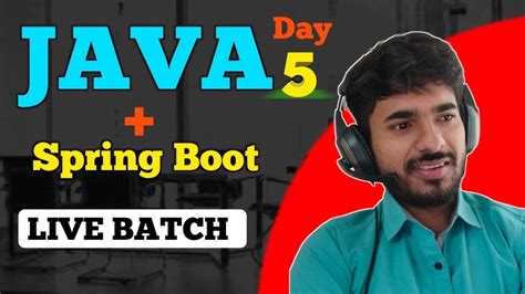 Java With Spring Boot Live Batch Day 5 Aadiandjava 10 Lpa Fix Youtube