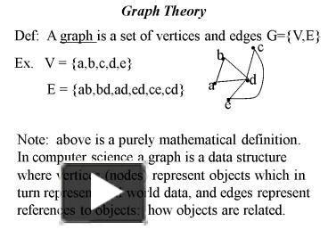 Graph Theory Presentation Free To Download