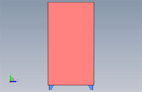 五金工具车间用双开门储物铁皮柜 Step 模型图纸下载 懒石网