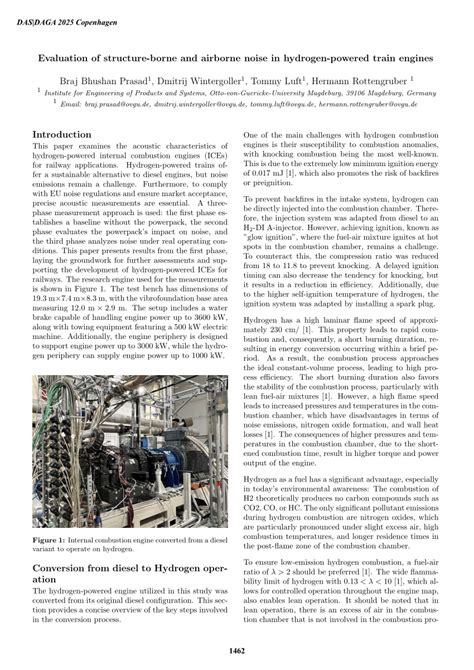 Pdf Evaluation Of Structure Borne And Airborne Noise In Hydrogen