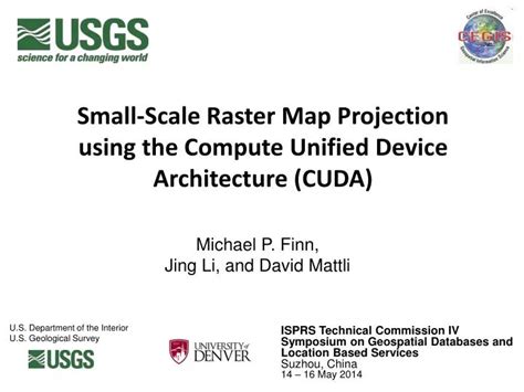 Ppt Small Scale Raster Map Projection Using The Compute Unified Device Architecture Cuda