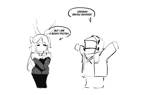 Doctor And Savage Arknights Drawn By Gandy Gan E Danbooru