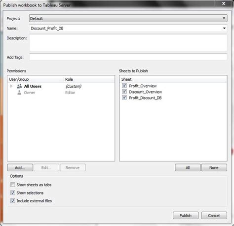 How To Publish A Tableau Dashboard On Tableau Server Sap Business Objects And Business
