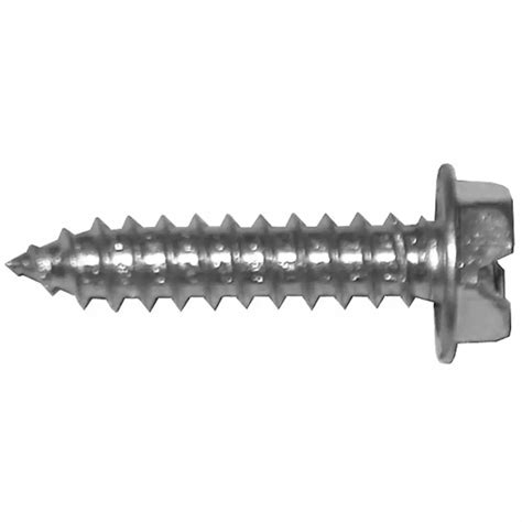 Hex Head Slotted Sheet Metal Screw 14 X 2 100 Per Box Mill