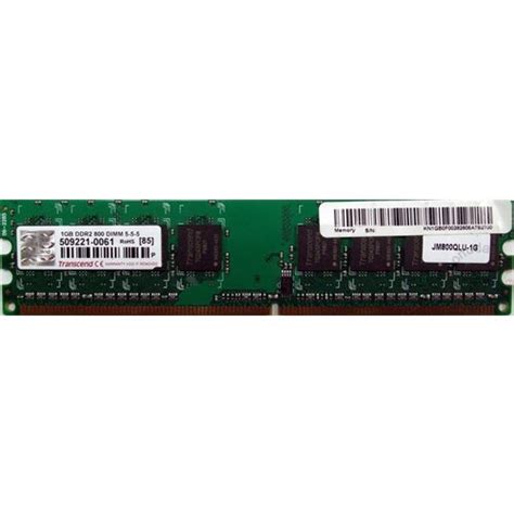 Transcend Jm800qlu 1g Bulk Ram Memorija