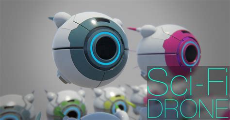 Sci Fi Drone Robot 3d Robots Unity Asset Store