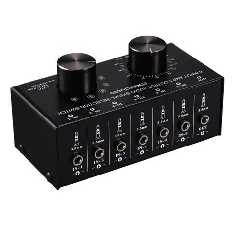 Lossless Audio Input Signal Selector Audio Input Switch 6 In And 1 Out