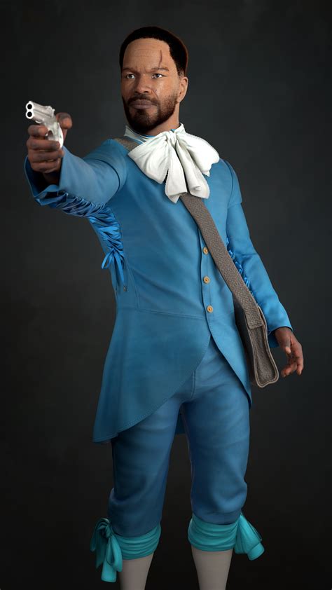 Django Unchained Blue Suit