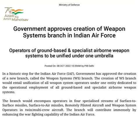 First Batch Of 33 Officers To Join Iaf Weapons Systems Branch