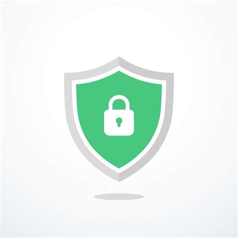 Premium Vector Shield Lock Icon Vector Illustration