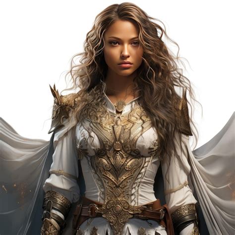 Premium Photo Clipart Illustration A Beautiful Warrior Princess