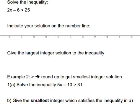 Linear Inequalities Teaching Resources