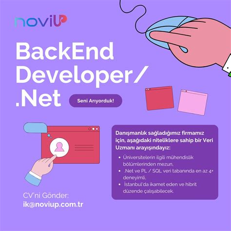 Backend Developer Net Arıyoruz Noviup