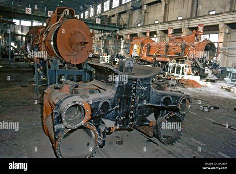 China Railways Js Class 2 8 2 Under Assembly In The Erecting Shop At