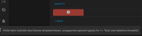Logger Unsupported Operand Types For Float And Datetimetimedelta When Reloading